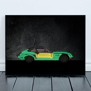 Cars Poster for Teenage Boys Digital Neon Sign Teen Boys - Etsy