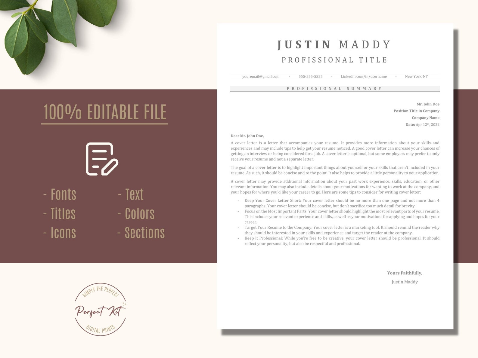 ATS Resume Template Bundle, Ats Compliant Resume, CV Word, Instant ...