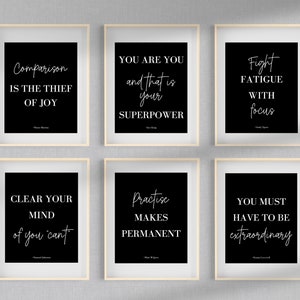 Gym Decor Wall Art, Set of 8 Exercise Room Decor, Gym Printable Wall ...