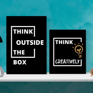 Think Outside the Box Prints, Think Outside the Box Poster, Think ...