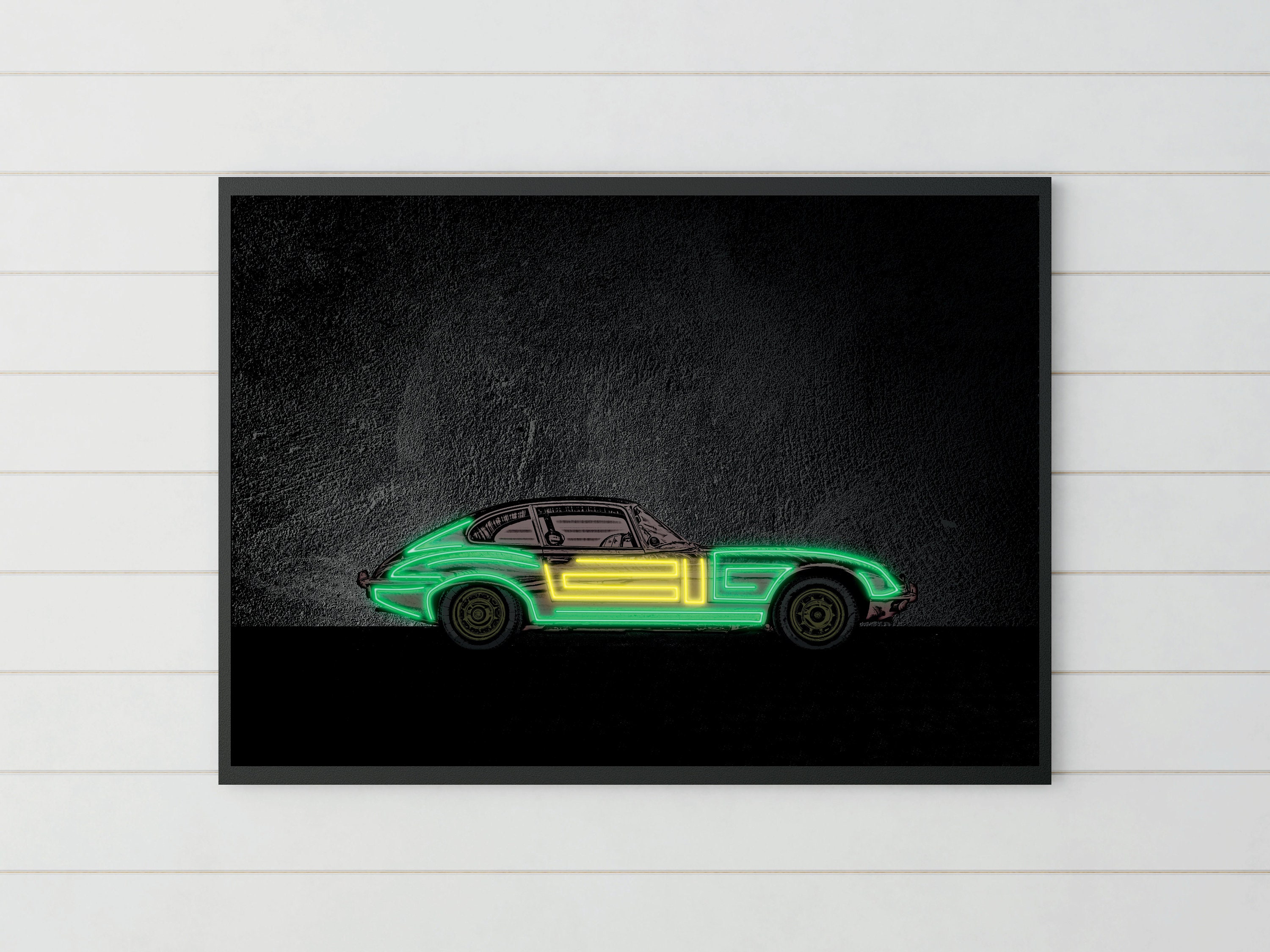Cars Poster for Teenage Boys, Digital Neon Sign, Teen Boys Gift, Boy ...
