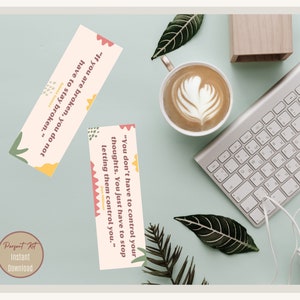 Mental Health Bookmarks for Book Lover, Mental Health Awareness ...