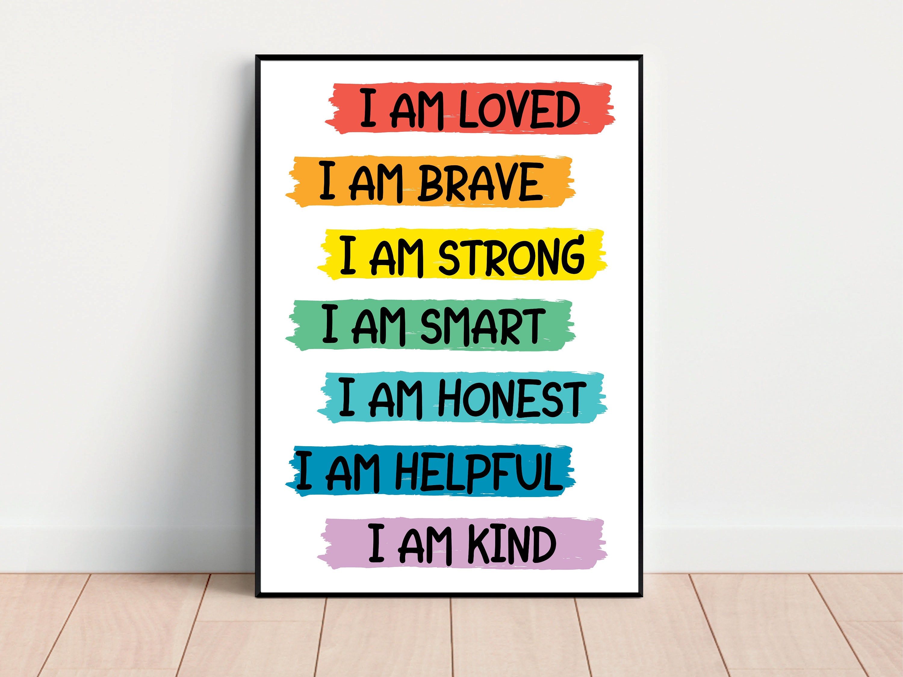 Affirmation Sign for Kids, Classroom Affirmation Poster, Nursery ...
