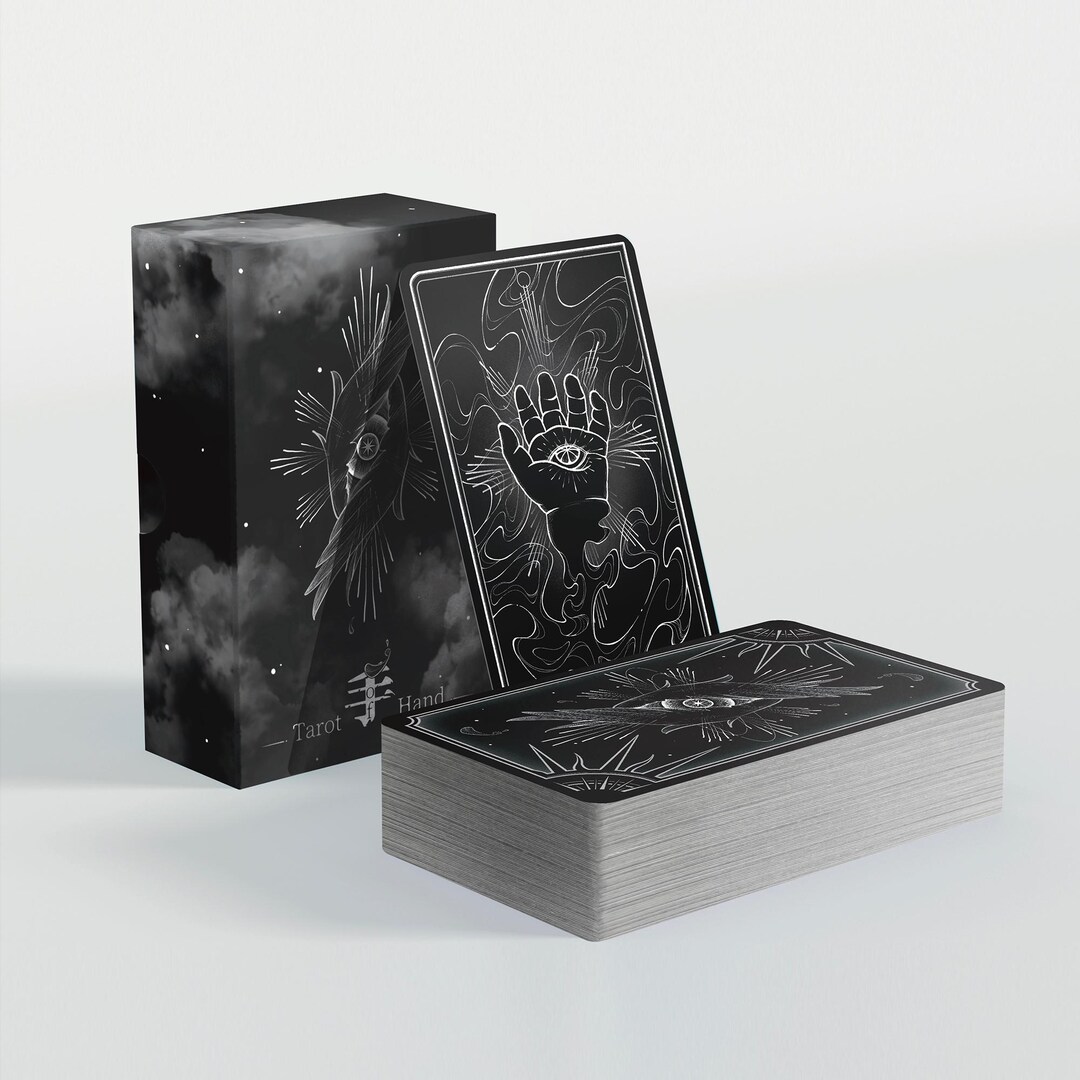 Tarot of Hand: Rider-waite for Advanced Readers, B&W Line Art, 3 ...