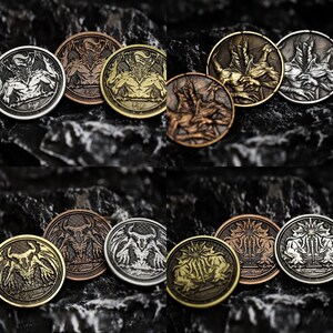 The Myth of Cthulhu Collectible Metal Coins 15 Lovecraftian Deities ...