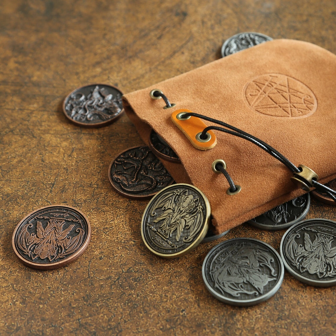 The Myth of Cthulhu Collectible Metal Coins Cthulhu - Etsy