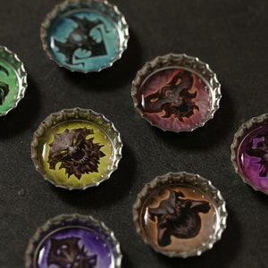 Seven Deadly Sins Refrigerator Magnets Pride Envy Wrath Sloth Greed ...