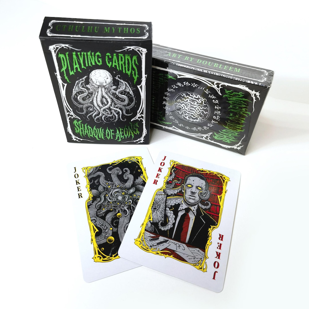 Shadow of Aeons Playing Cards Cthulhu Mythos Lovecraft Cosmic Horror ...