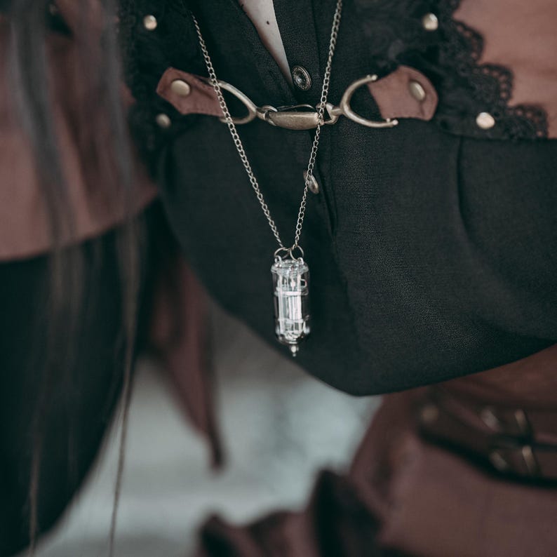 Curio Capsule Handcrafted Steampunk Pendant Necklace Cosplay Accessory ...