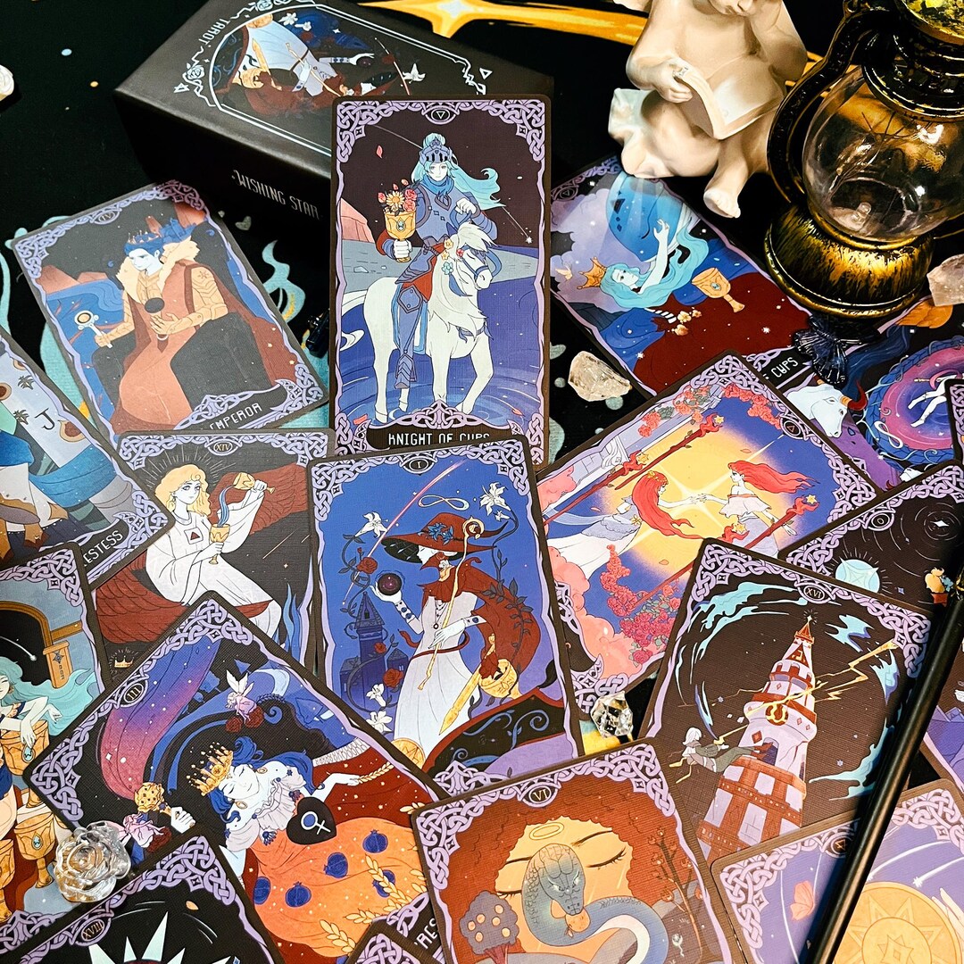 Wishing Star Tarot Rider-waite Galaxy-themed Celestial Guidance ...