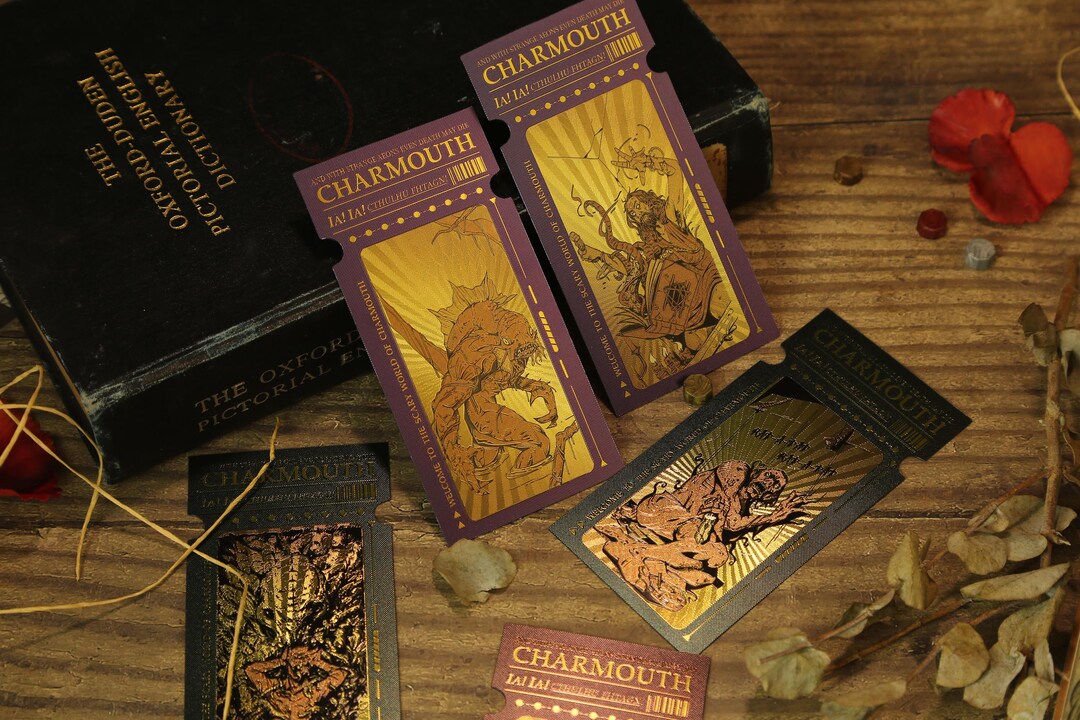 The Charmouth Horror Foil Bookmarks Cthulhu Mythos 12 Lovecraftian ...