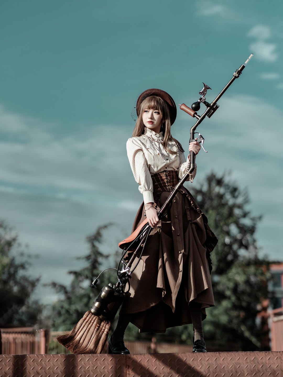 Nimbus 200 Handcrafted Steampunk Magic Broom Harry Potter Inspired ...