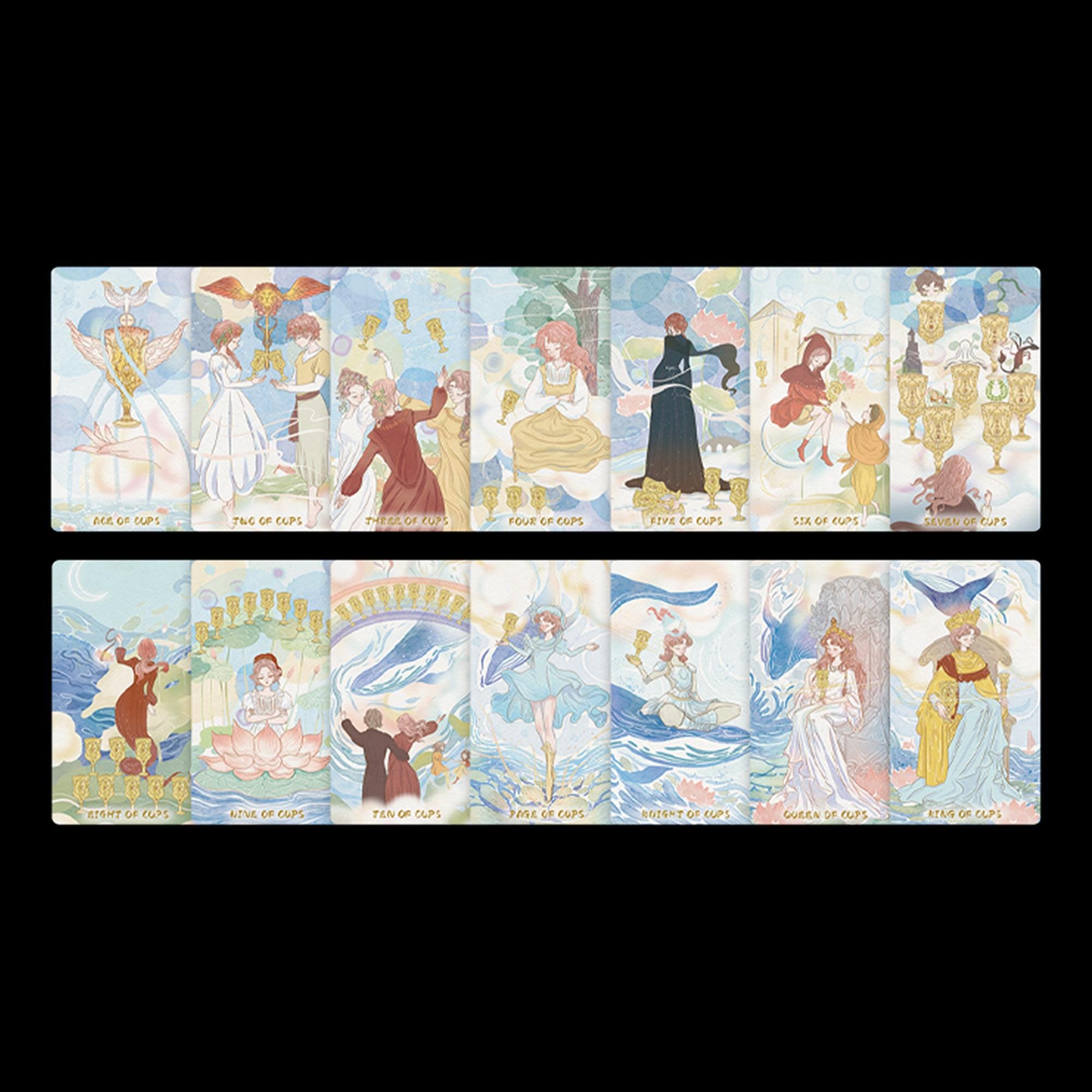 Serenity Tarot Rider-waite 80 Cards Four Seasons Artwork Coated-2-side ...
