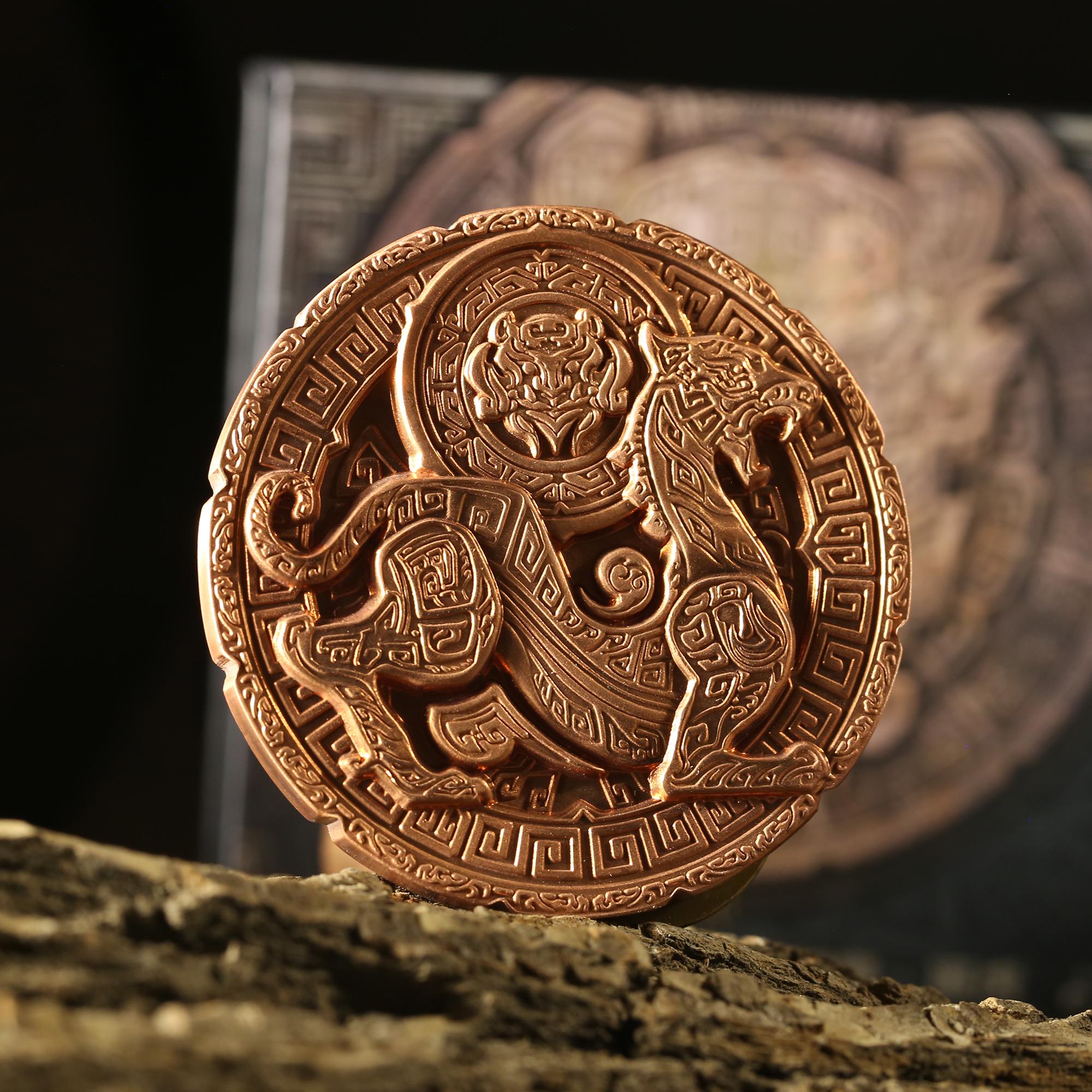 Chinese Zodiac Collectible Metal Coins Pure Copper Auspicious Animal ...