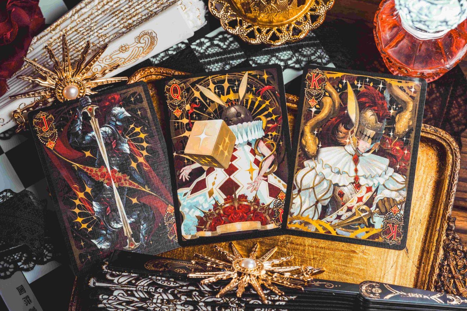 Silence Playing Cards V3: Twins Cardistry Decks Gothic Style Masquerade ...