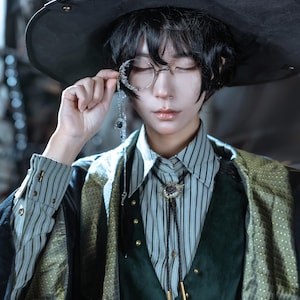 Lord of Mysteries Amon Series Crystal Gilded Monocle With Ornamental ...