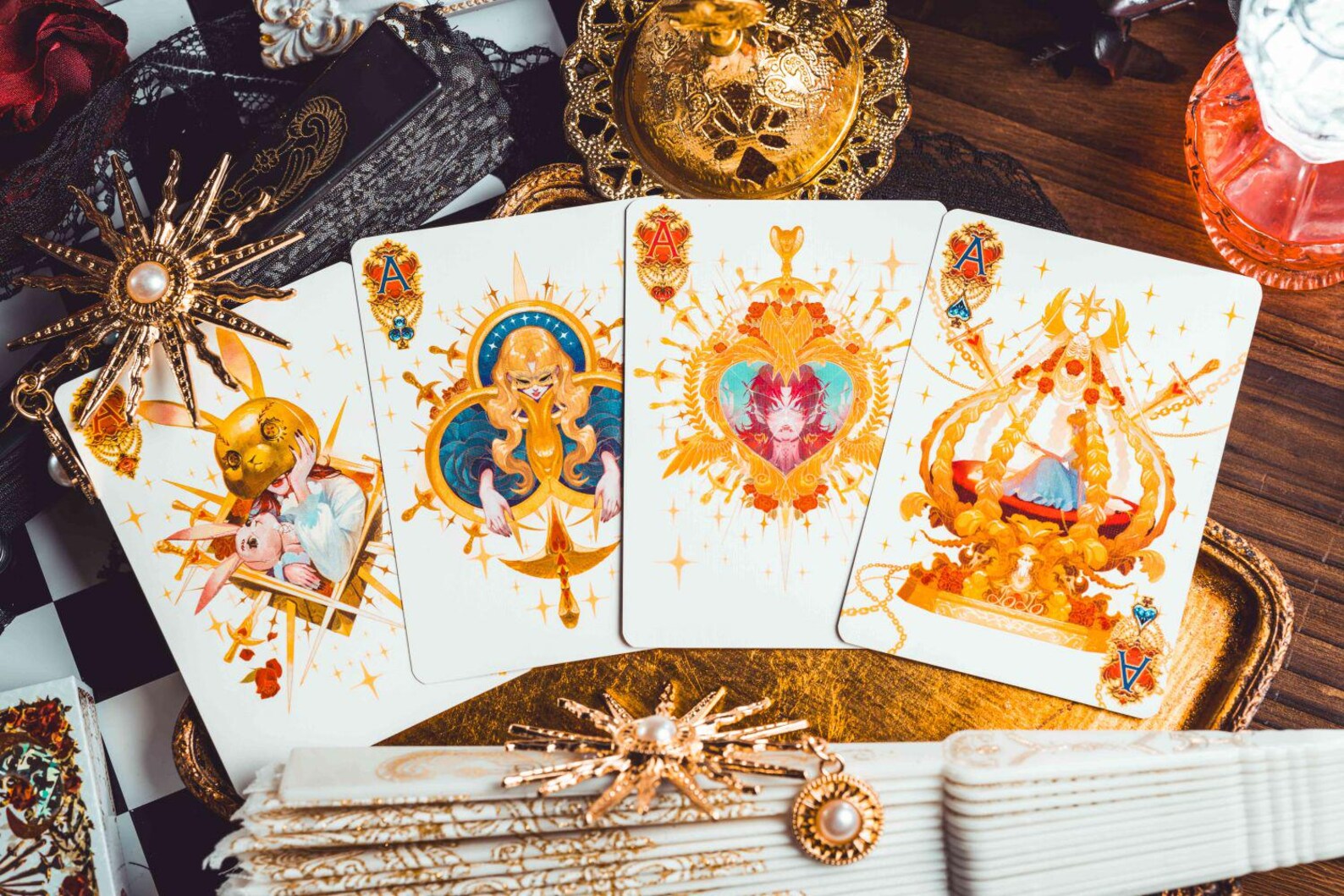 Silence Playing Cards V3: Twins Cardistry Decks Gothic Style Masquerade ...