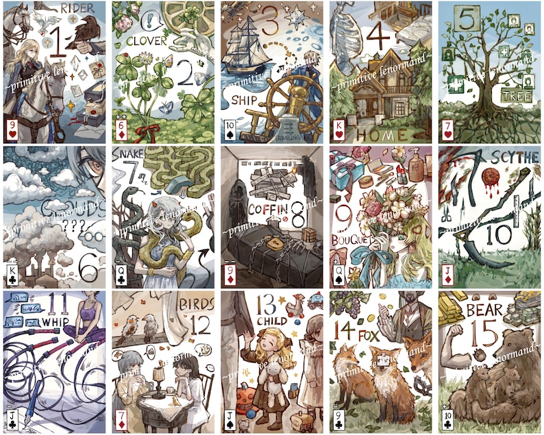 Primitive Lenormand Rana System Beginner-friendly Tarot Mate Cartomancy ...