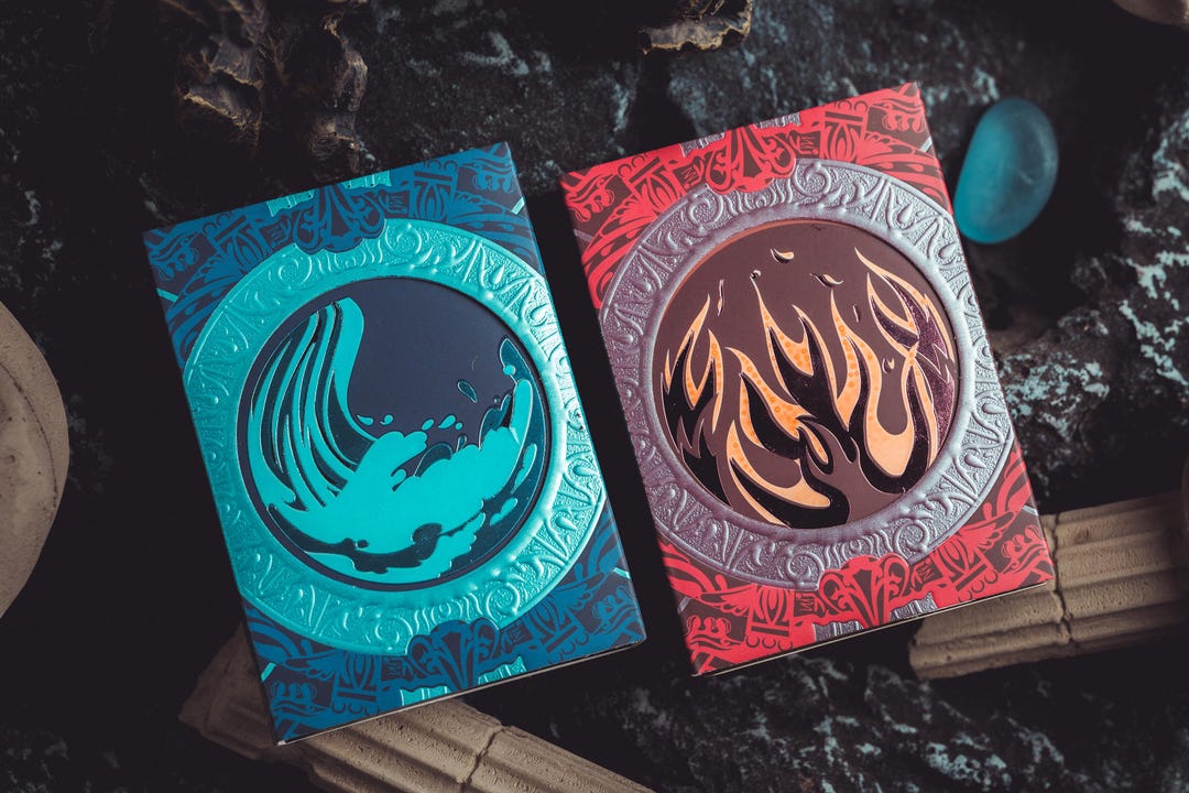 Atlantis Fire & Sea Playing Cards Standard Duo Myth-inspired Cardistry ...