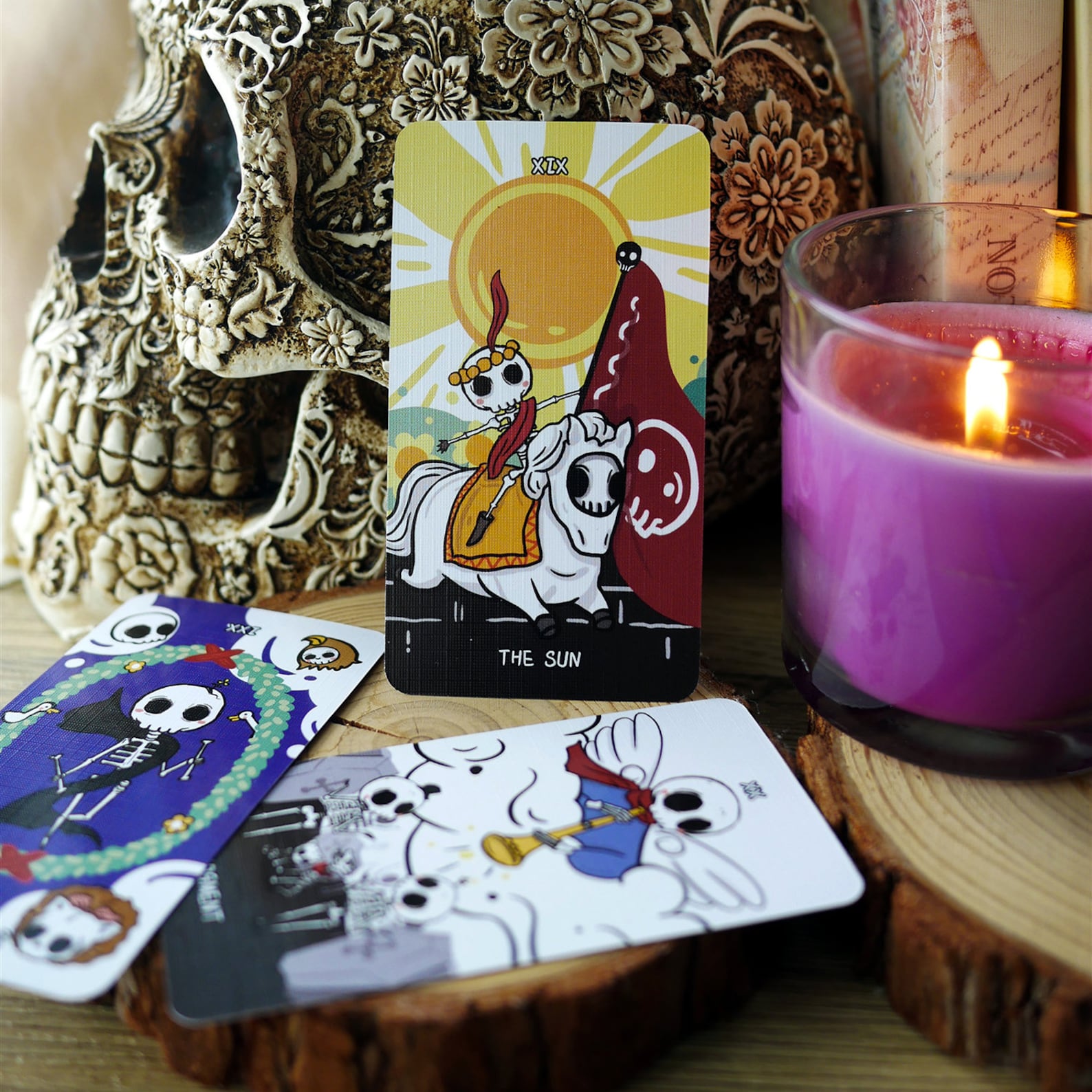 Diary of Skeleton Tarot Rider-waite Creepy Cute Halloween Gift Idea - Etsy