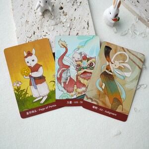 The Sage Rabbit Tarot | 78 Cards | Unique Asian Art Indie Deck for ...
