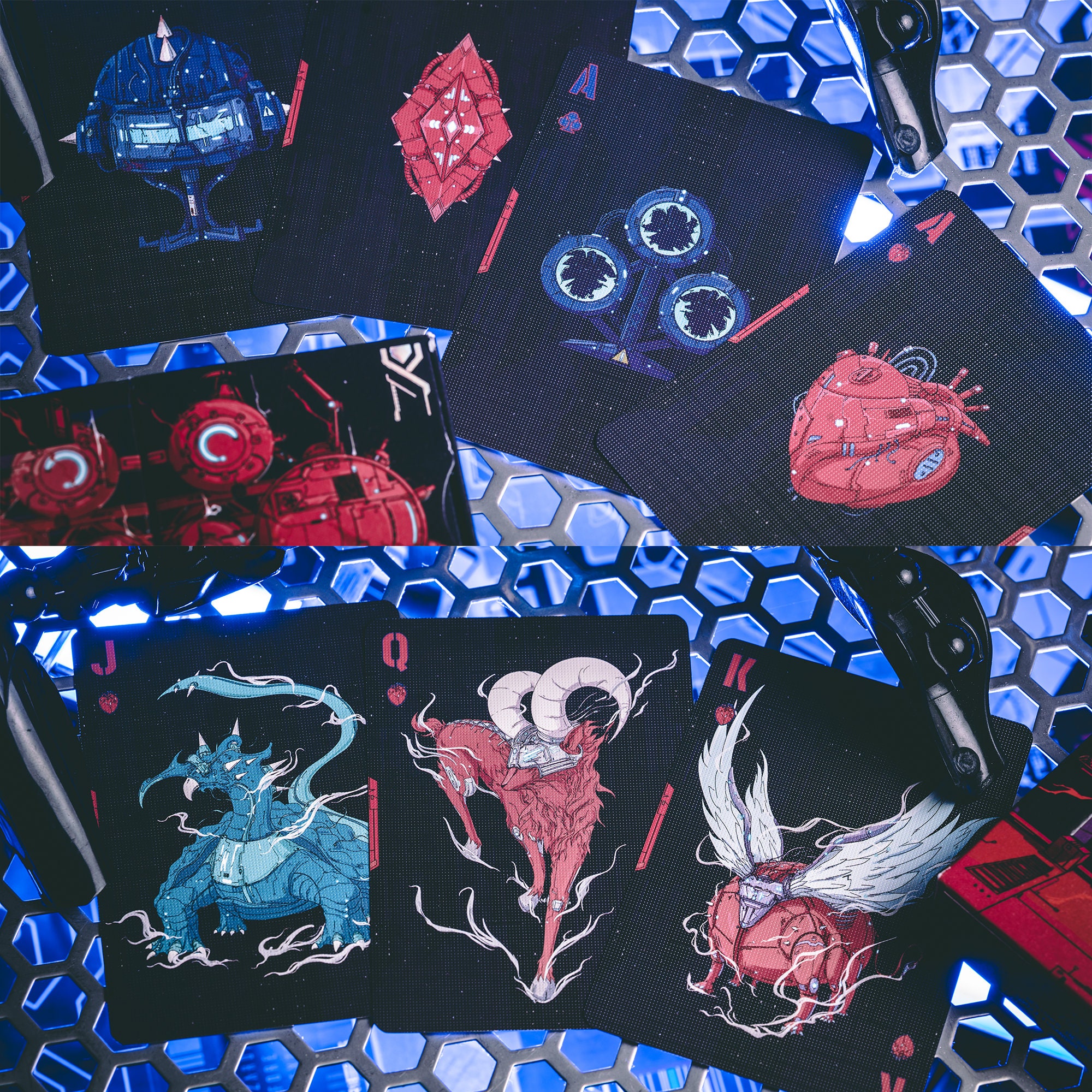 Cyberpunk Mythos Playing Cards Collector's Box 20+ Mythical Beasts ...