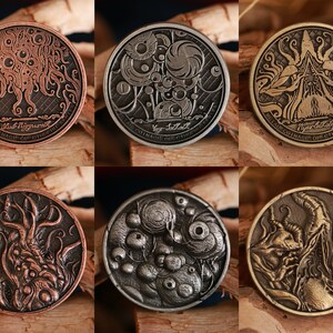 The Myth of Cthulhu Collectible Metal Coins Cthulhu Inspiration Must ...