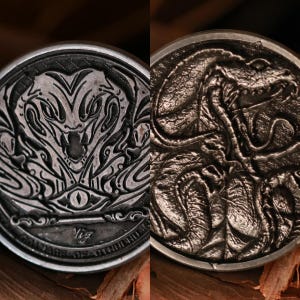 The Myth of Cthulhu Collectible Metal Coins 15 Lovecraftian Deities ...