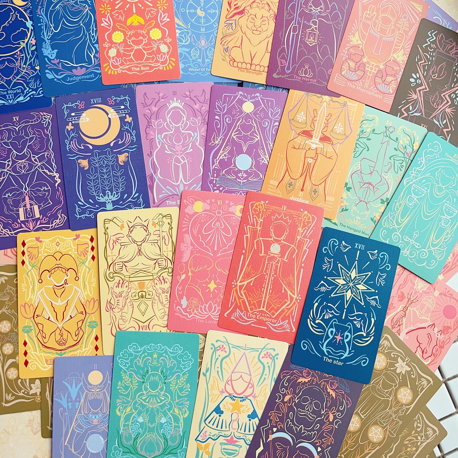 Birds & Flowers Tarot Rider-waite Thoth Beginner-friendly Healing ...