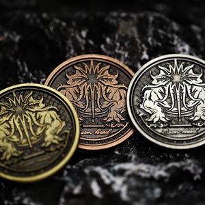 The Myth of Cthulhu Collectible Metal Coins 18 Lovecraftian Deities ...