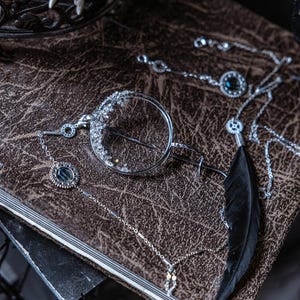 Lord of Mysteries Amon Series Crystal Gilded Monocle With Ornamental ...
