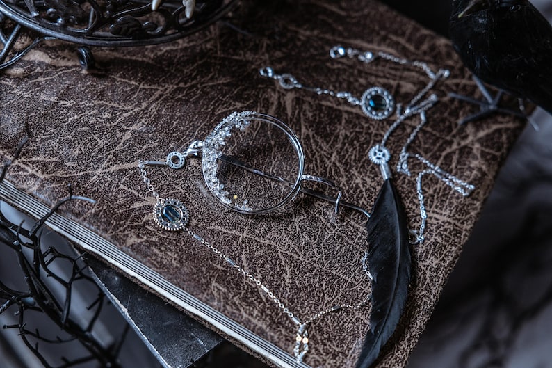 Lord of Mysteries Amon Series Crystal Gilded Monocle With Ornamental ...