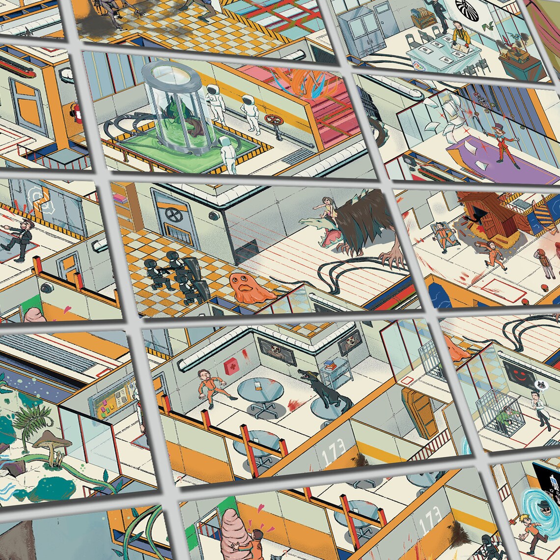 SCP Foundation Wall Art Poster 100 Characters | Etsy