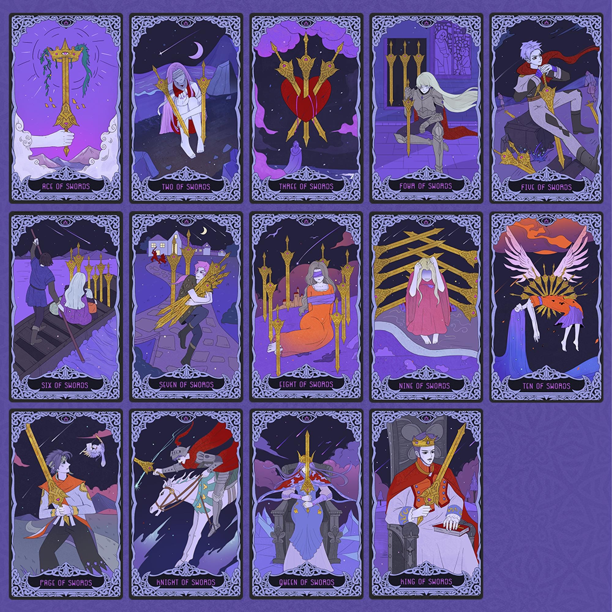 Wishing Star Tarot Rider-waite Galaxy-themed Celestial Guidance ...