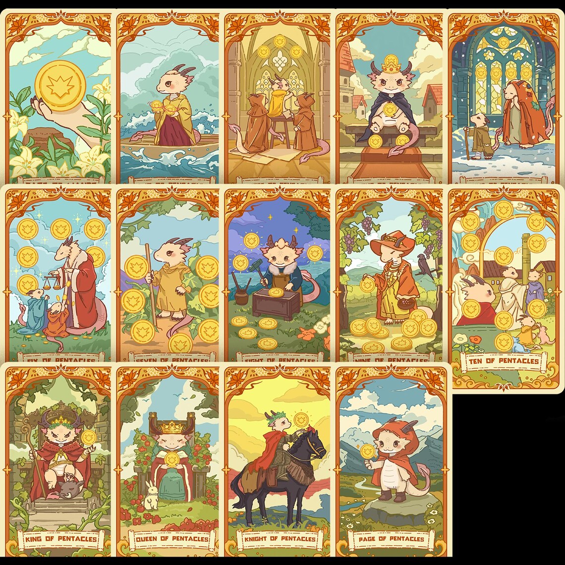 Loong's Dream Tarot Rider-waite 78 Cards Original Artwork Spiritual ...