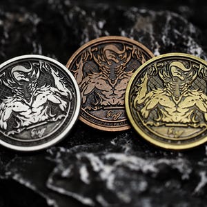 The Myth of Cthulhu Collectible Metal Coins 18 Lovecraftian Deities ...