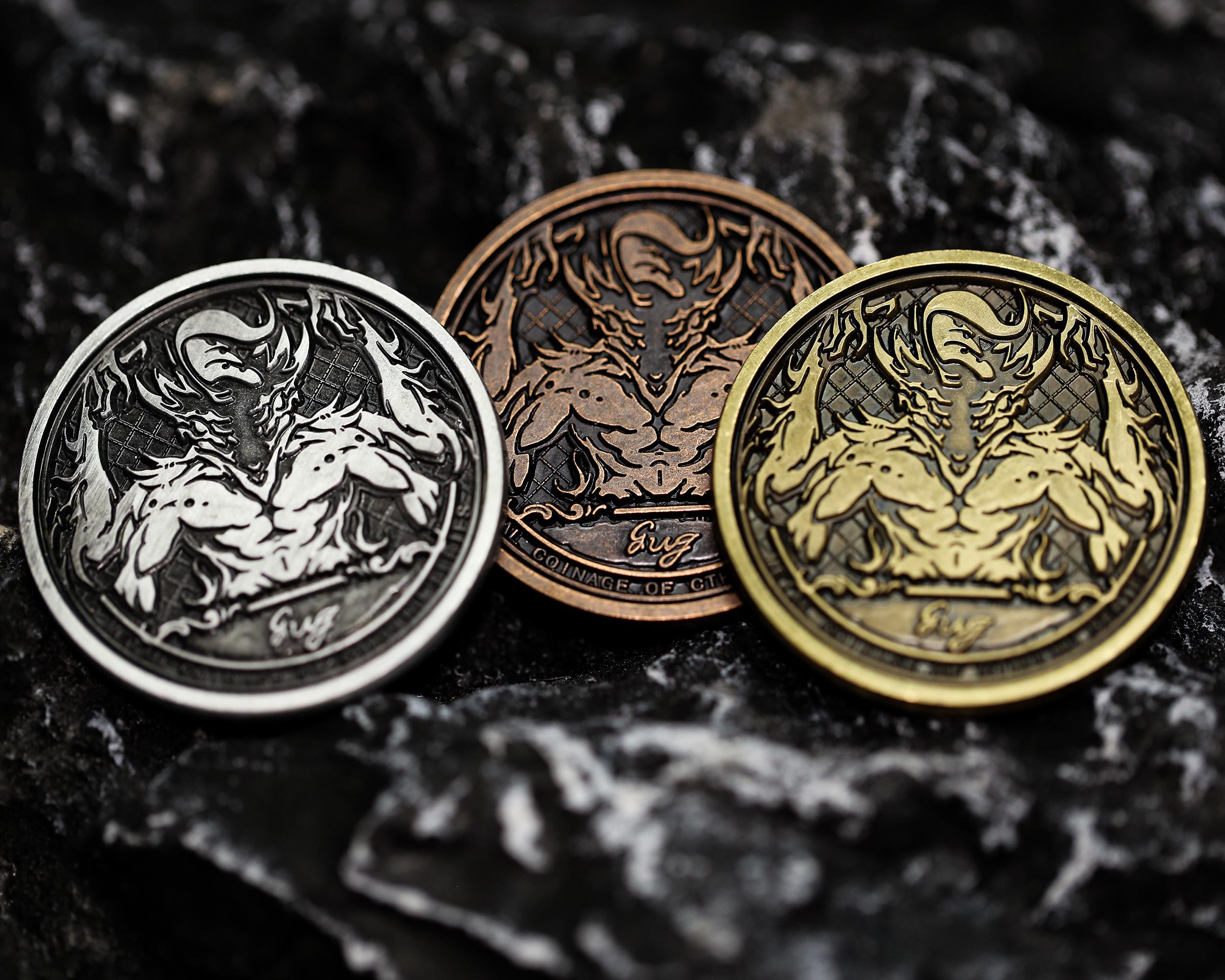 The Myth of Cthulhu Collectible Metal Coins 18 Lovecraftian Deities ...