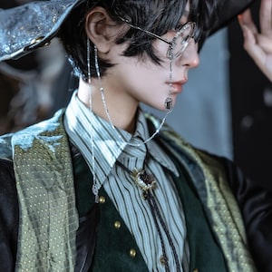 Lord of Mysteries Amon Series Crystal Gilded Monocle With Ornamental ...