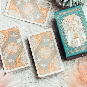 Moravia Tarot Mini Edition Rider-waite LWB Alphonse Mucha Art Nouveau ...
