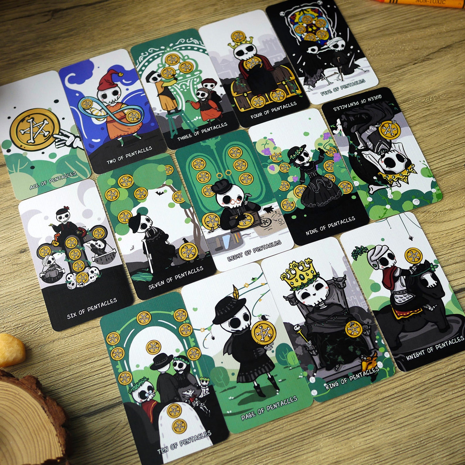 Diary of Skeleton Tarot Rider-waite Creepy Cute Halloween Gift Idea - Etsy