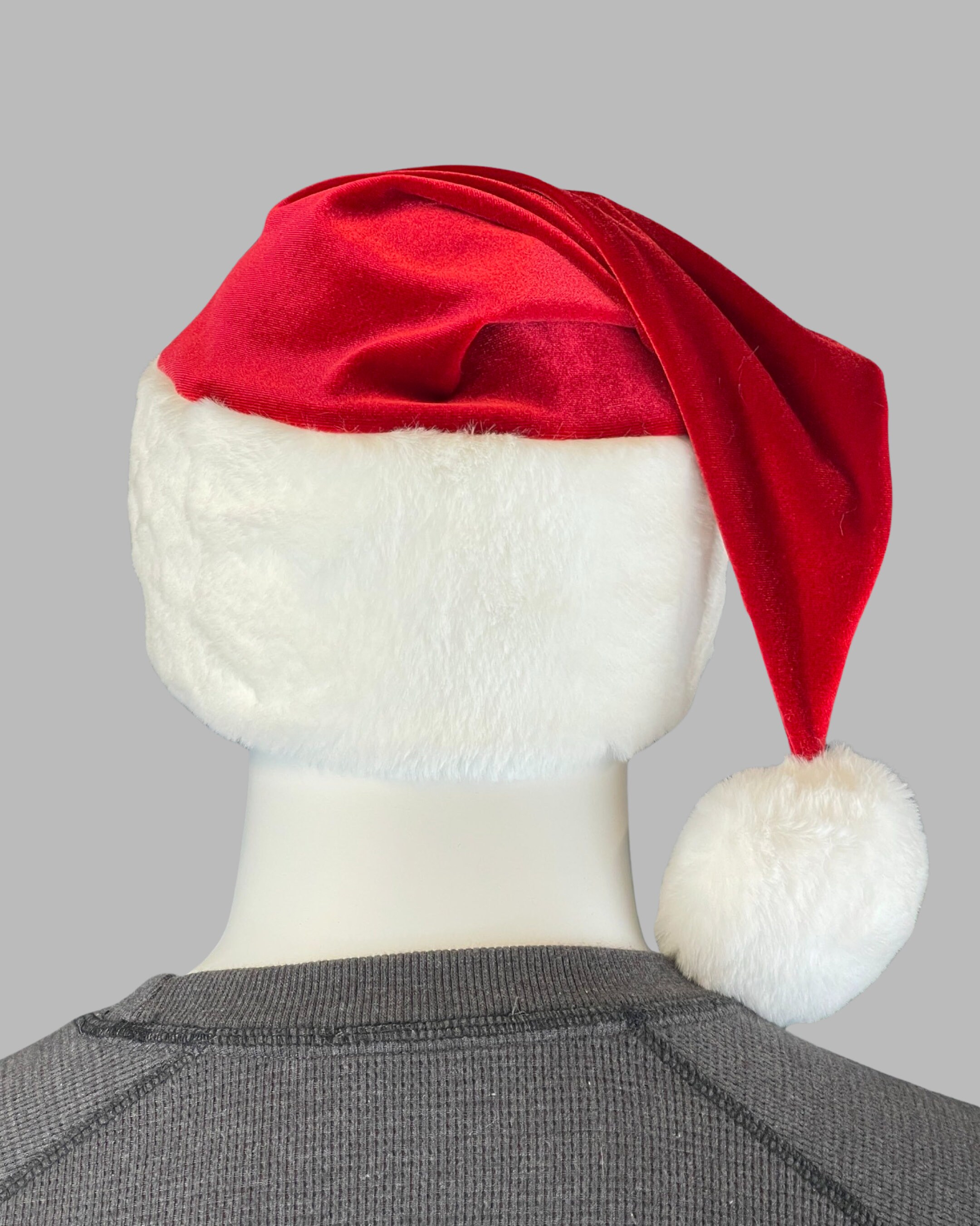 Luxurious Velvet Santa Hat - Ruby Red With Snow-white Faux Fur - Etsy