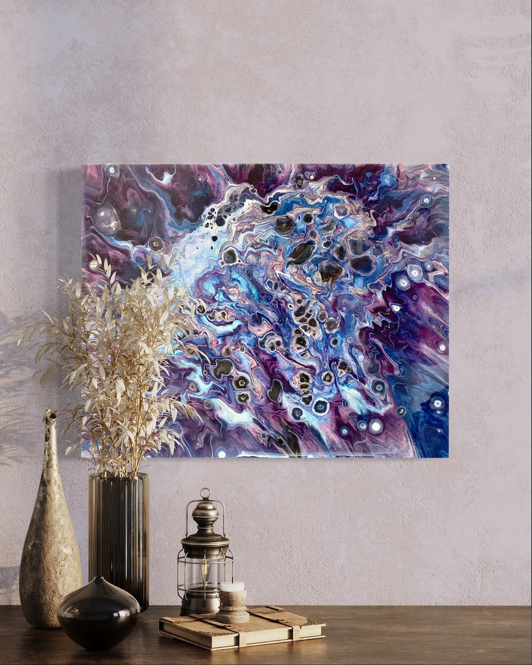 Purple Madness!! Stunning Acrylic Pour Painting Full of Purples and ...