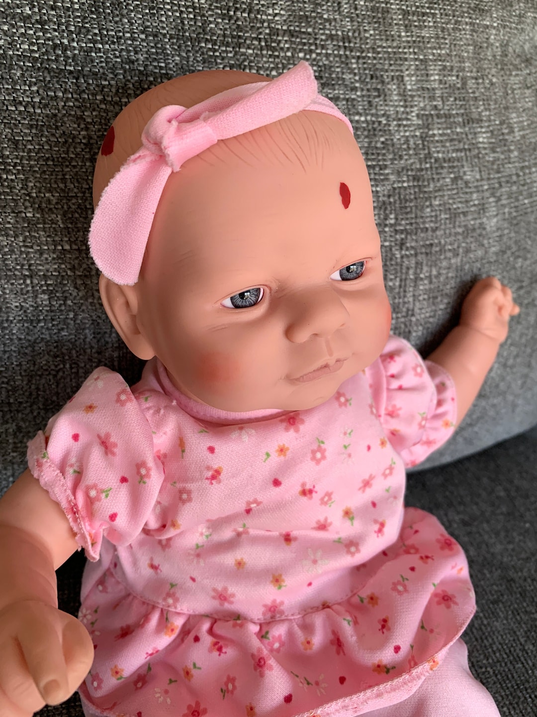 Inclusive OOAK Hand Painted Baby Doll With Strawberry Birthmark, Pink ...