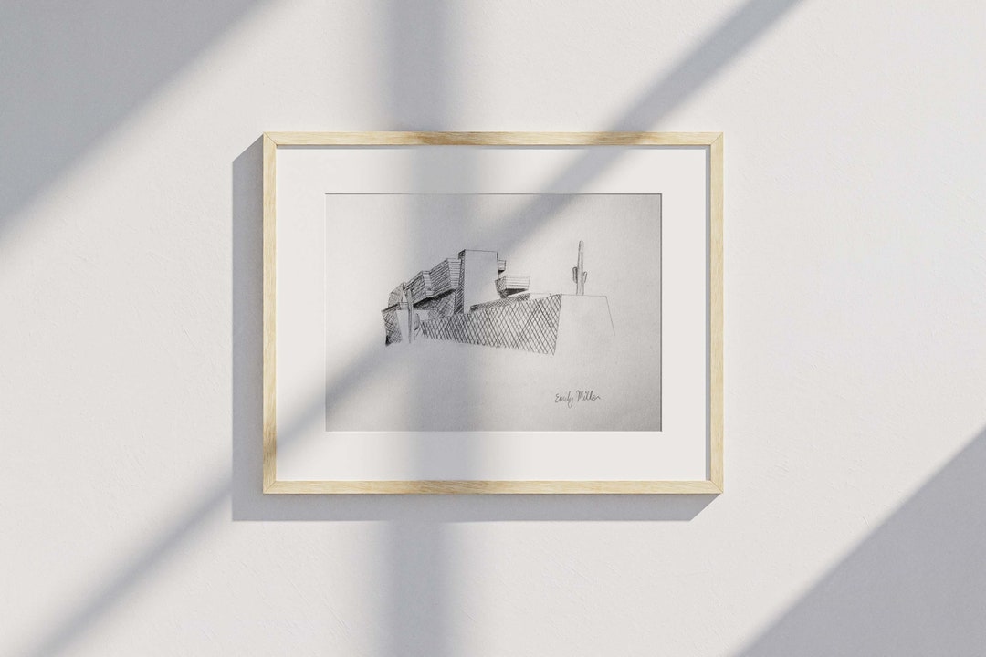 Frank Lloyd Wright Pauson House | Poster Print | Original Graphite Line ...