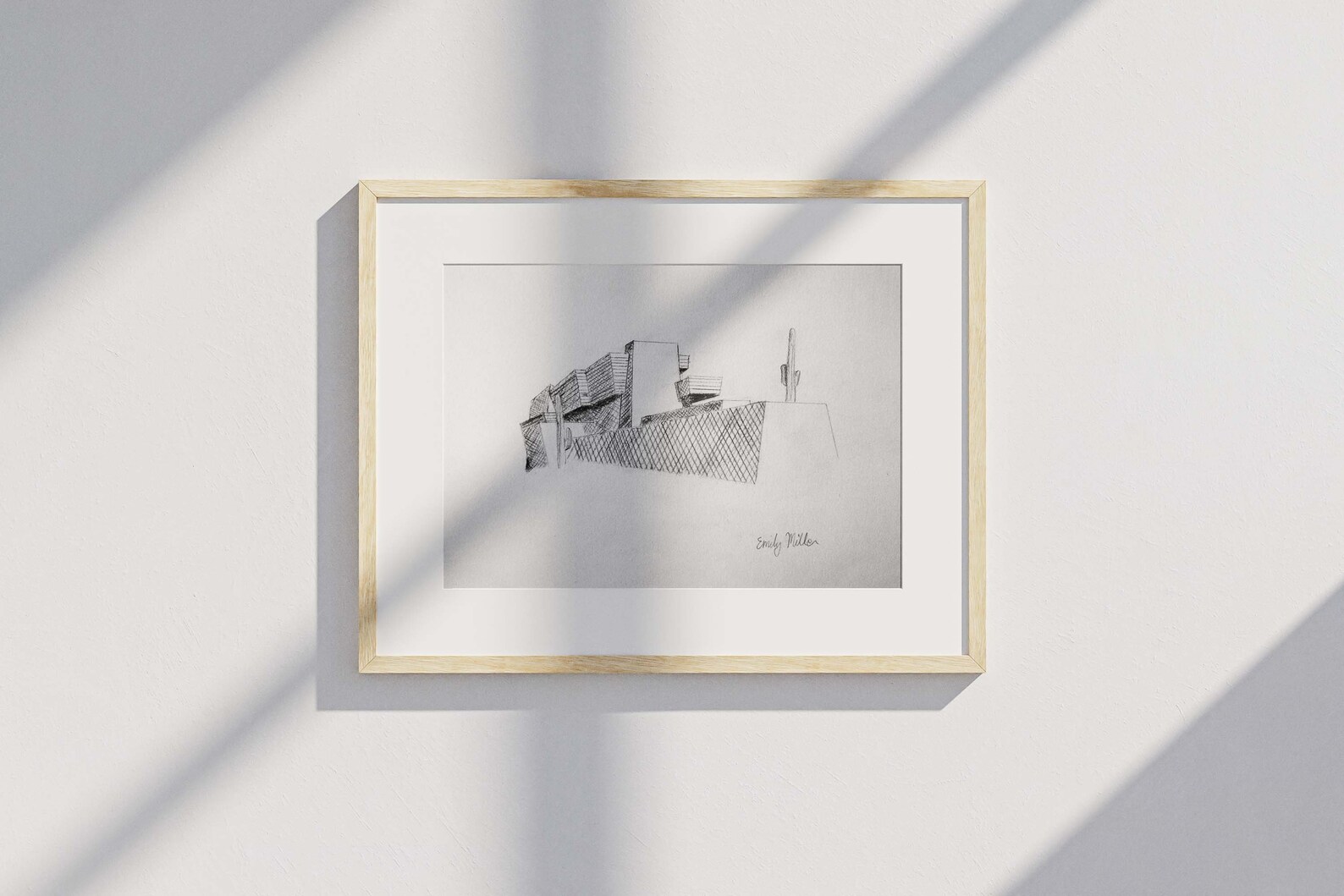 Frank Lloyd Wright Pauson House | Poster Print | Original Graphite Line ...