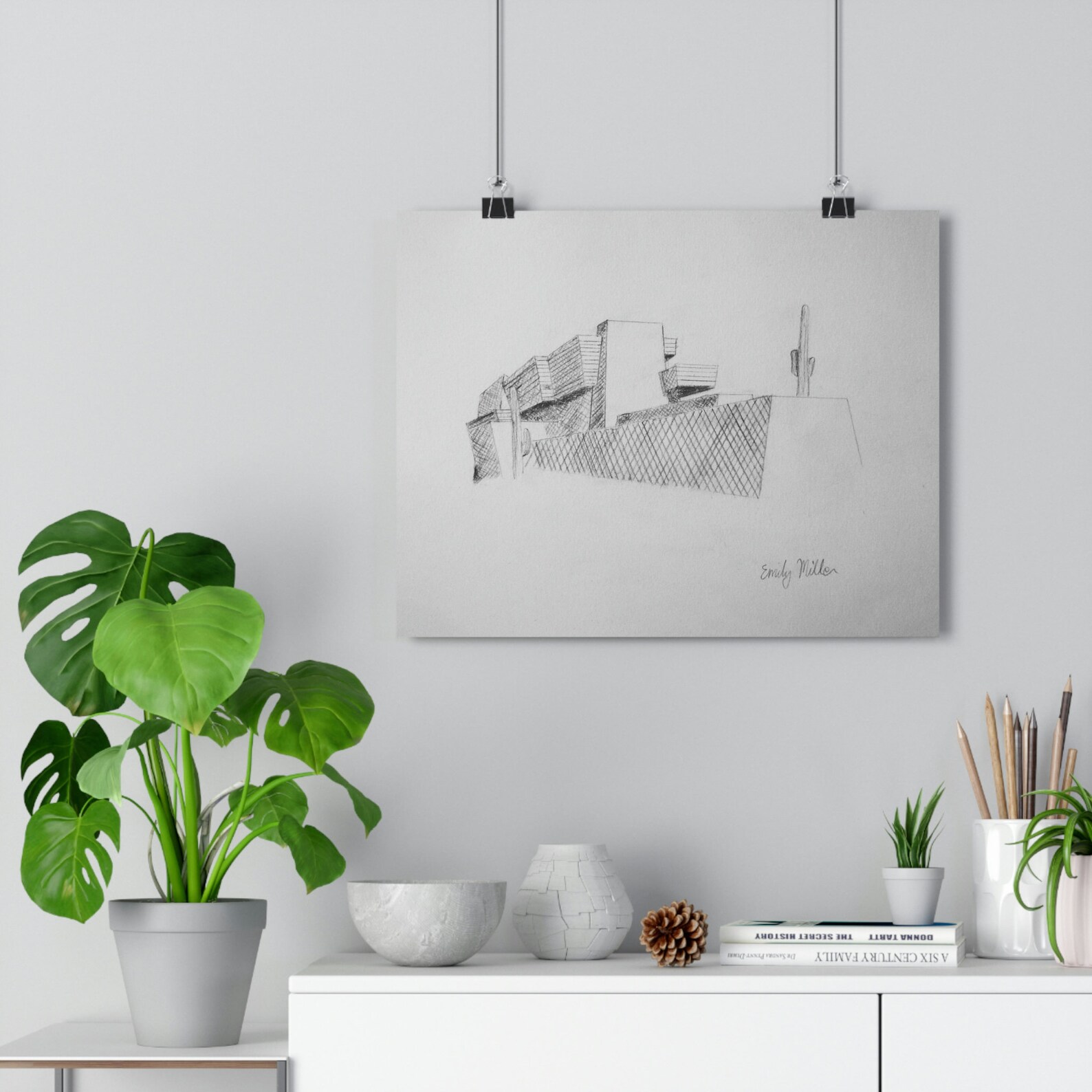 Frank Lloyd Wright Pauson House | Poster Print | Original Graphite Line ...