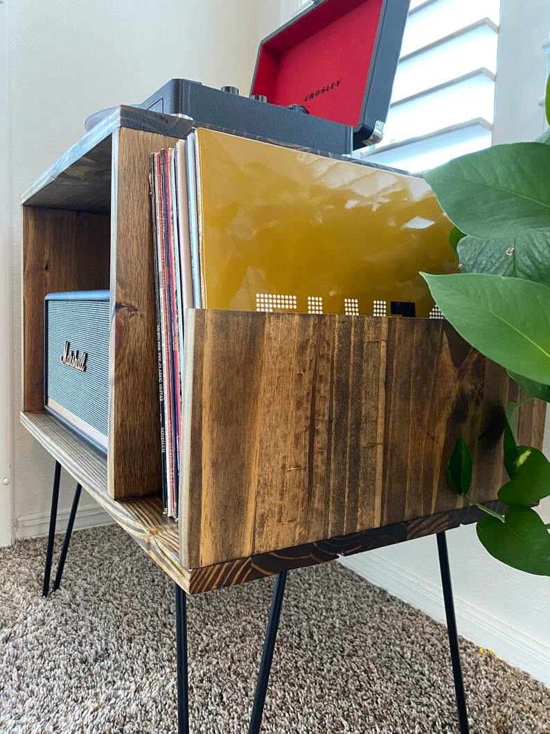 MCM Table for Record Player Stand - Etsy