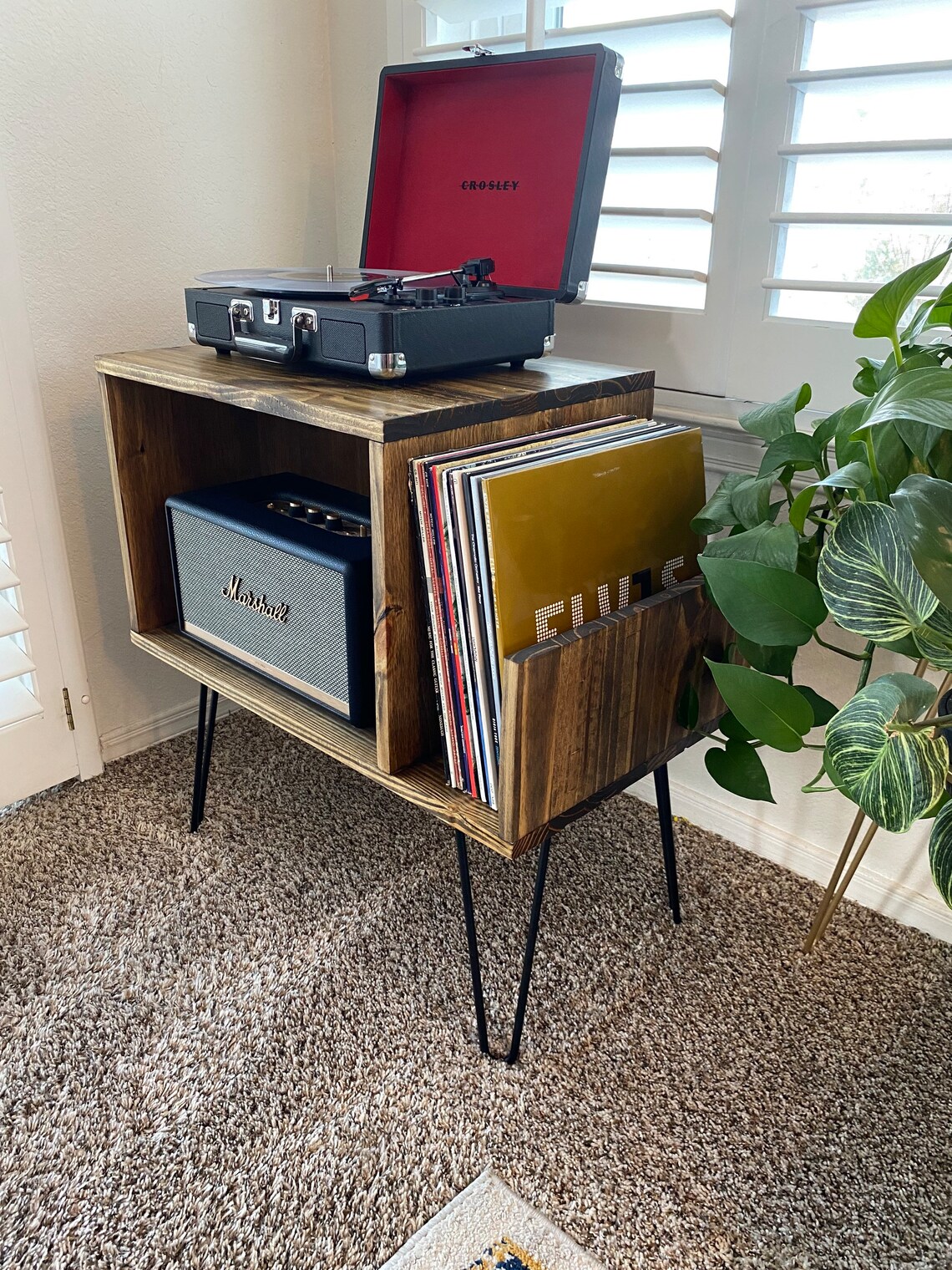 MCM Table for Record Player Stand - Etsy