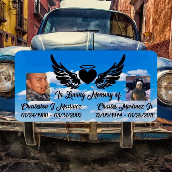 Memorial License Plate Png - Etsy