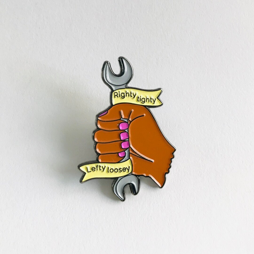 Female Woman Engineer Technician Mechanic Enamel Pin Badge Steminist ...